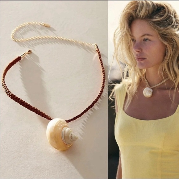 Free People | Jewelry | Free People Sara Shell Choker Necklace Nwt ...